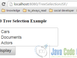 Jsf 2 0 Tree Selection Example Java Code Geeks