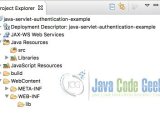 Java Servlet Authentication Example Java Code Geeks