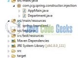 Spring Constructor Injection Example Java Code Geeks