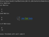 Java Matrix Example Java Code Geeks