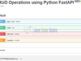 Crud Operations Using Python Fastapi Examples Java Code Geeks