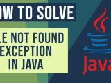 Solving Java Io Filenotfoundexception Examples Java Code Geeks