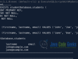 Running A Sql Script File In Java Java Code Geeks