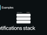 Notifications Stack Motion Example