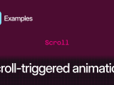Scroll Triggered Animation Motion Example