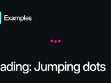 Loading Jumping Dots Motion For React Example