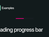 Loading Progress Bar Motion For React Example