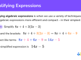 Examples To Simplify Algebraic Expressions Effectively