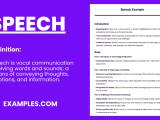 Speech Format Examples For Engaging Presentations