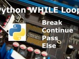 Python While Loop With Break Continue Pass And Else Example Tutorial