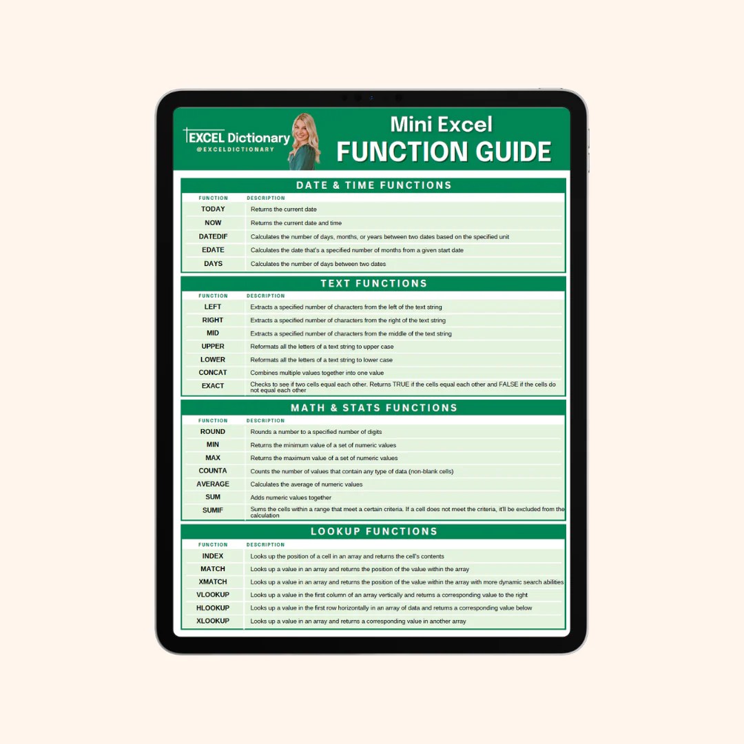 Excel Dictionary Links