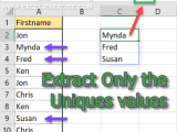 Unique Function Remove Duplicates With Formulas