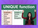 Unique Function Excel Unique Function Excel Practice Online