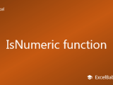 Isnumeric Function Excelbaby