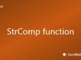 Strcomp Function Excelbaby