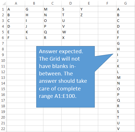 Challenge 33 – Convert Matrix into Linear Column – II