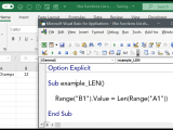 Vba Len Function Syntax Example