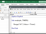 How To Use Timer Function In Vba Excel Design Talk