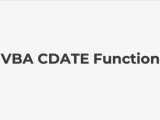 Vba Cdate Function Syntax Example