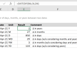 How To Use The Excel Datedif Function Excelfind