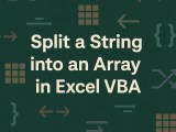 How To Split A String Into An Array In Excel Vba 4 Examples Excel