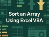 How To Sort An Array Using Excel Vba 4 Different Examples Excel Insider