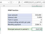 Excel Ppmt Function Exceljet