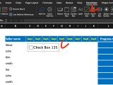 How To Find Excel Progress Rate Use Checkbox Selection Box