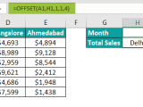 Offset Function In Excel Formula Explained With Examples Offset