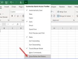 How To Show Quick Access Toolbar Below The Ribbon Excelnotes