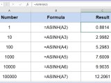 How To Use Asinh Function Excelnotes