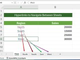 Creating Hyperlinks To Navigate Between Sheets In Excel Excel Road Map