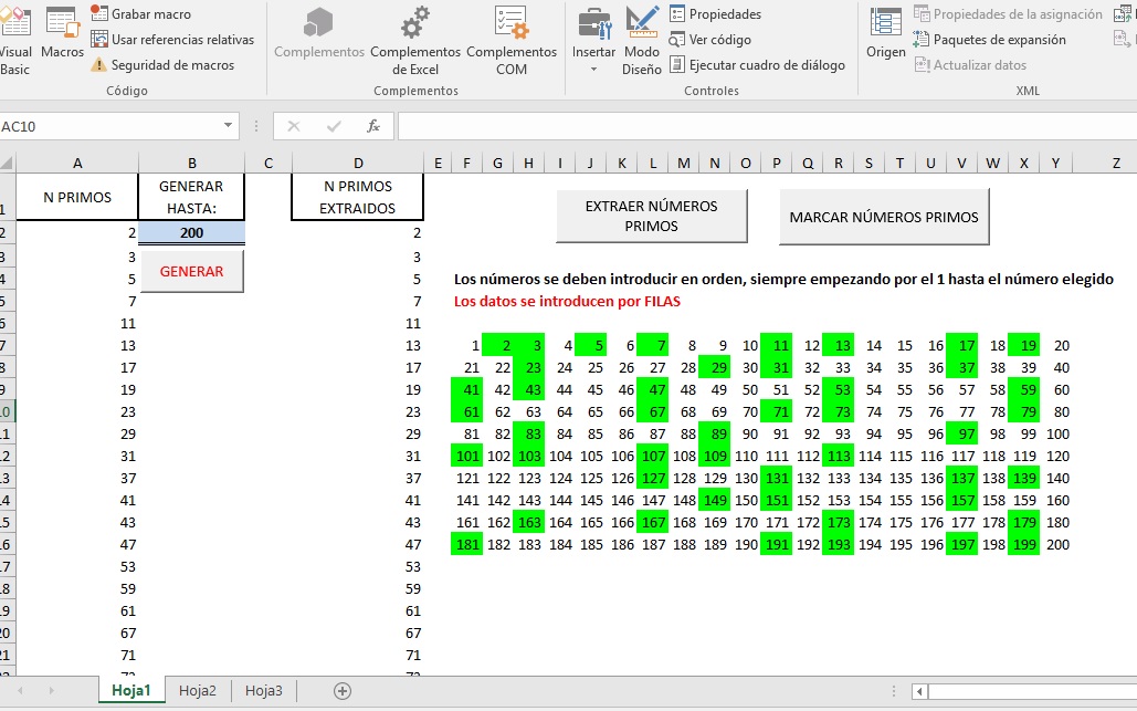 Generar Y Extraer NÚmeros Primos En Excel Con Vba Excel Signum