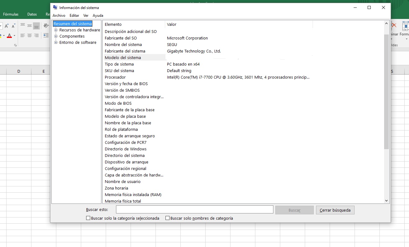 Mostrar InformaciÓn Del Sistema Desde Excel Con Vba Excel Signum