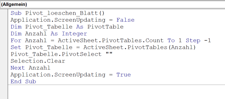 Excel Tipps Und Tricks Mit Diesem Makro Können Sie Alle Pivot Tabellen In Einem Tabellenblatt