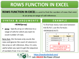 Rows Function In Excel Get Number Of Rows Excel Unlocked