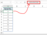 Sequence Function In Excel Generate Number Series Excel Unlocked