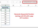 Sequence Function In Excel Generate Number Series Excel Unlocked