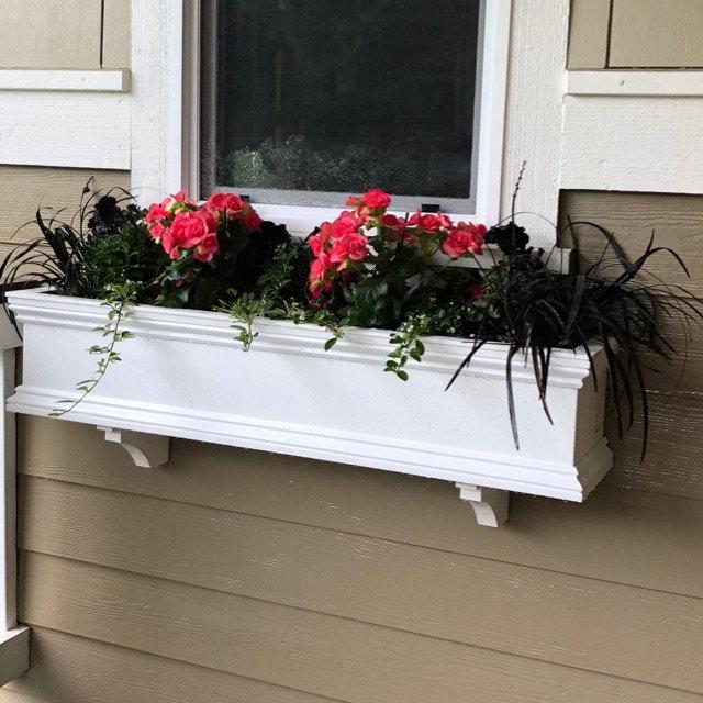 PVC flower window boxes