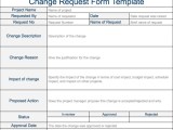 Change Request Template Expert Program Management