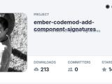 Ember Codemod Add Component Signatures Ecosystem Directory Market Dev