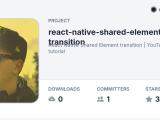 React Native Shared Element Transition Ecosystem Directory Market Dev