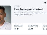 Ionic2 Google Maps Test Ecosystem Directory Market Dev