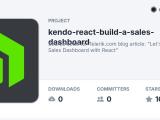 Kendo React Build A Sales Dashboard Ecosystem Directory Market Dev