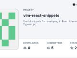 Vim React Snippets Ecosystem Directory Market Dev