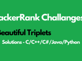 Beautiful Triplets Hackerrank Solution In C C Java Python