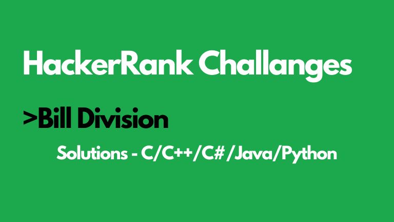 Hackerrank C Algorithms Bill Division Solution Implementation - Download Artistic Dark Pattern | High Resolution