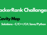 Cavity Map Hackerrank Solution In C C Java Python