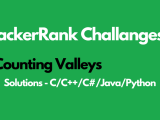 Counting Valleys Hackerrank Solution In C C Java Python