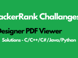 Designer Pdf Viewer Hackerrank Solution In C C Java Python